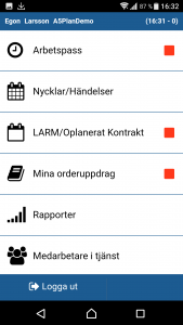 Logga in i mobila appen Avista Time 5 – Avista Time